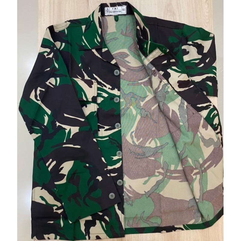 Jual BAJU PDL VELBED NON FURING PAKAI KANCING WARNA JATAH PEMBAGIAN TNI ...