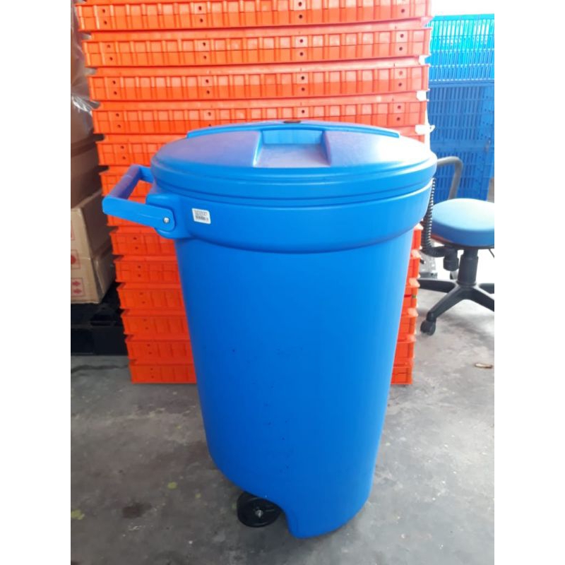 Jual Tempat sampah+roda 120 liter | MASPION - BIRU | Shopee Indonesia