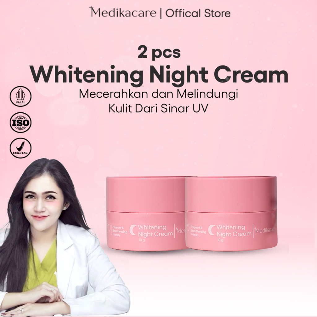 Jual Paket Bundling 2 Pcs Whitening Night Cream - Cream Pemutih Wajah ...