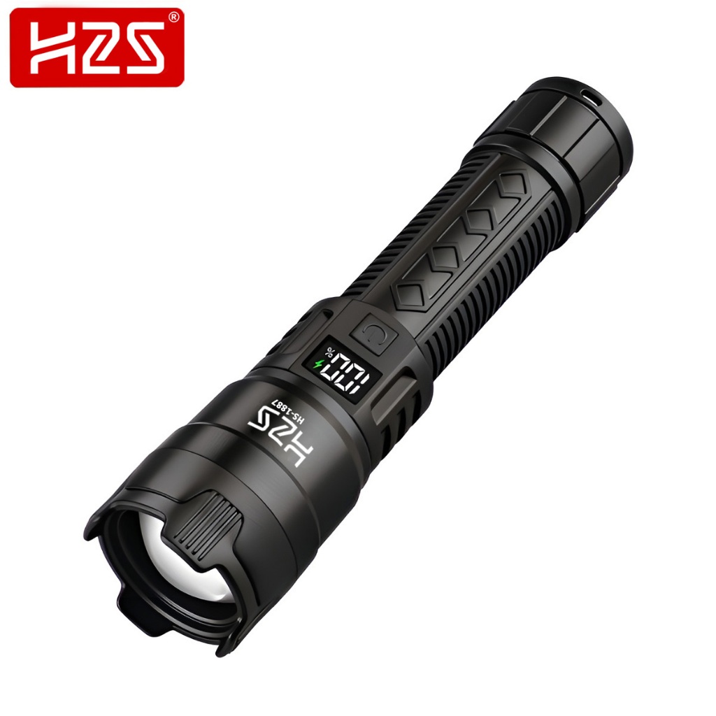 Jual H2S Senter LED P50 Indikator LED Zoom Out USB Type C Rechargeable ...
