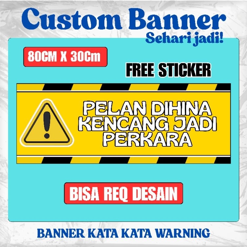 Jual SPANDUK KATA KATA BANNER KATA KATA SPANDUK CUSTOM TRIP BANNER ...