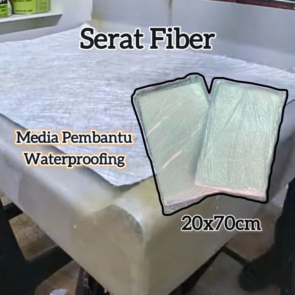 Jual Serat Fiber Waterproofing Pelapis Anti Bocor Fiberglass 20x70cm ...