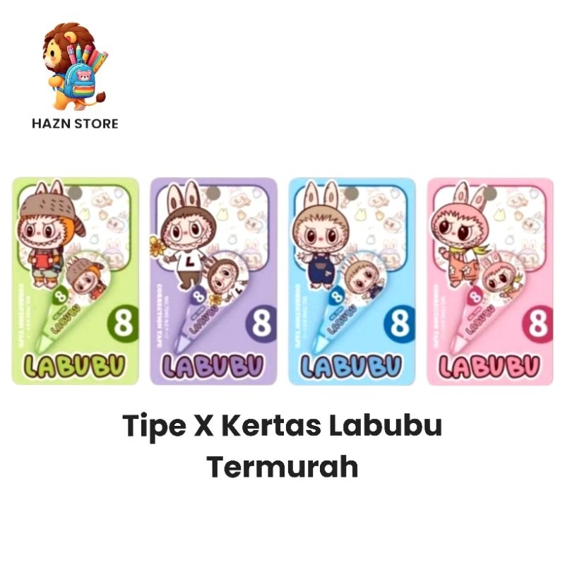 Jual 1 Pcs Labubu Correction Tape / Tipe Ex Kertas / Pita Koreksi 8 ...