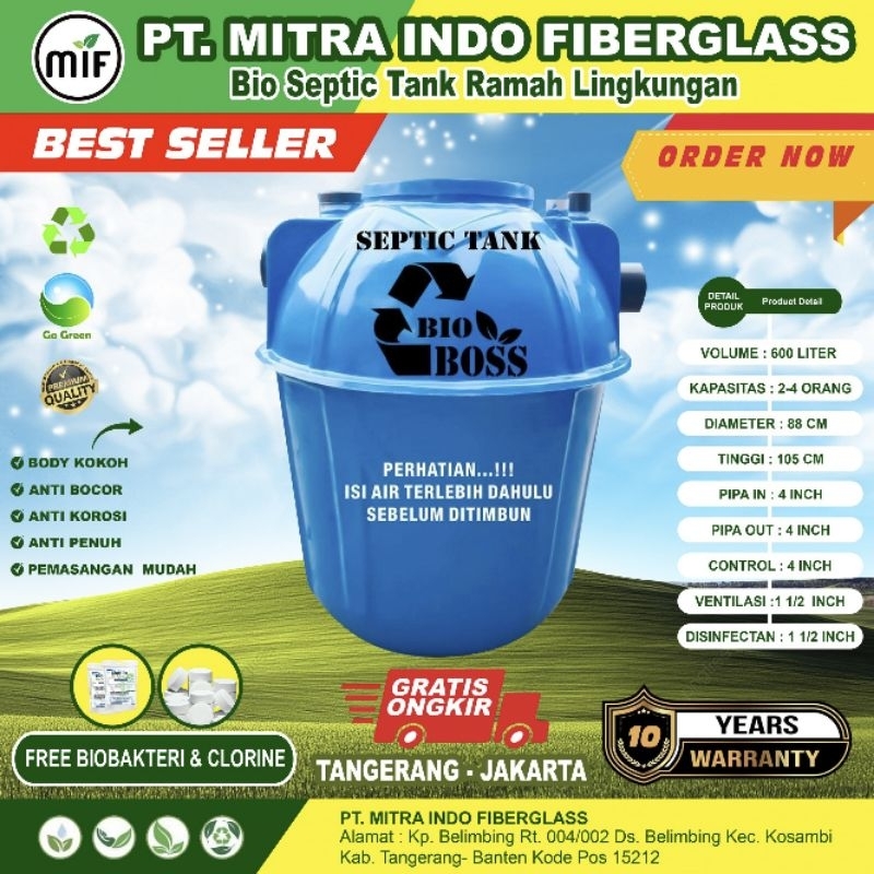 Jual septic tank 600 liter BIO BOSS | Shopee Indonesia