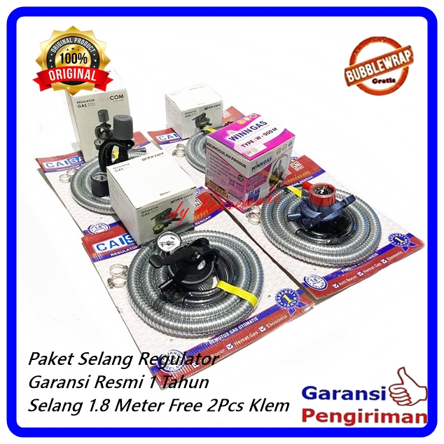 Jual Selang Gas Paket Regulator Meter Winn Gas Destec Starcam + Selang ...