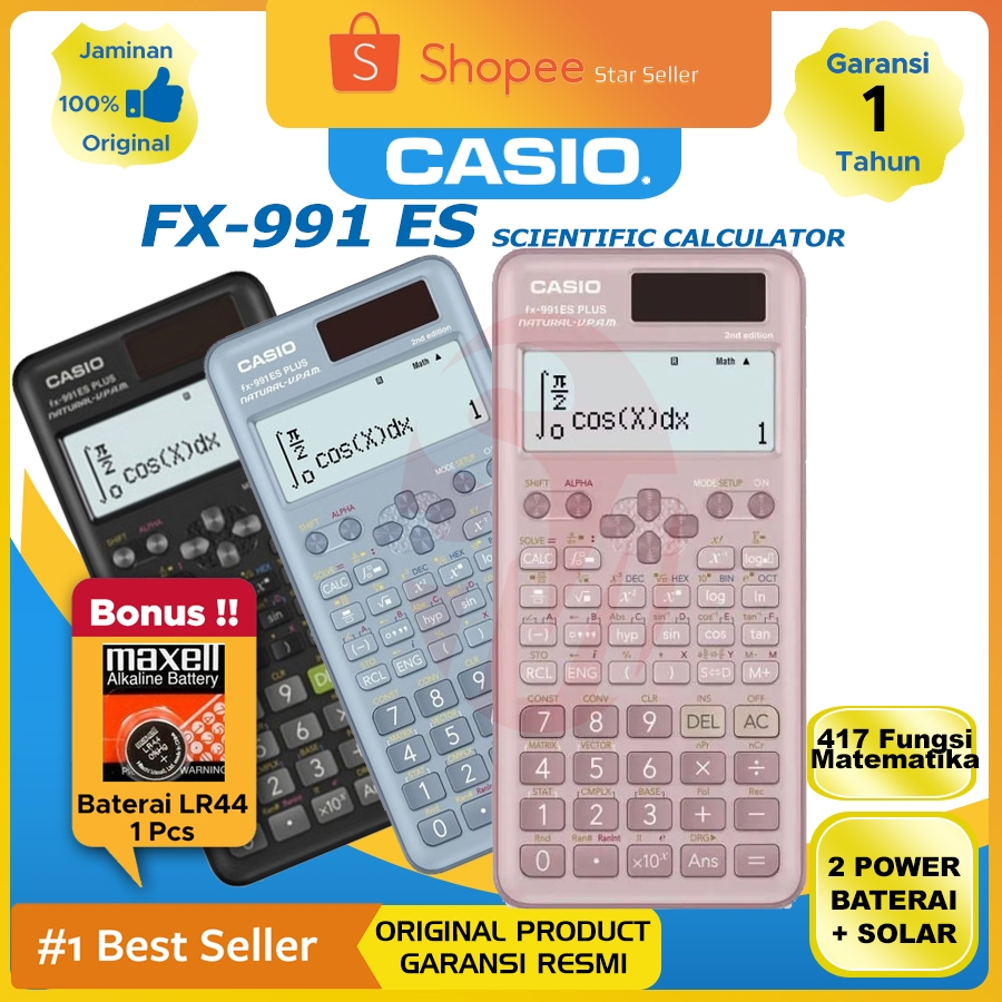 Jual CASIO Kalkulator FX-991 ES Plus-2Nd Edition | Shopee Indonesia