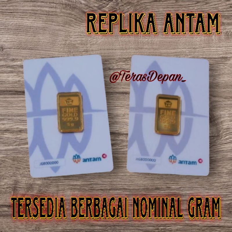 Jual Replika Emas Logam Mulia LM Antam Aksesoris Mahar Seserahan ...