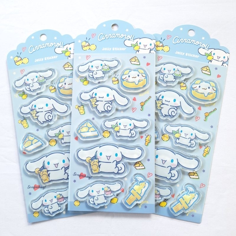 Jual Cinnamoroll Jelly Embossed Stickers 2417-6157 - Adinata / Sticker ...