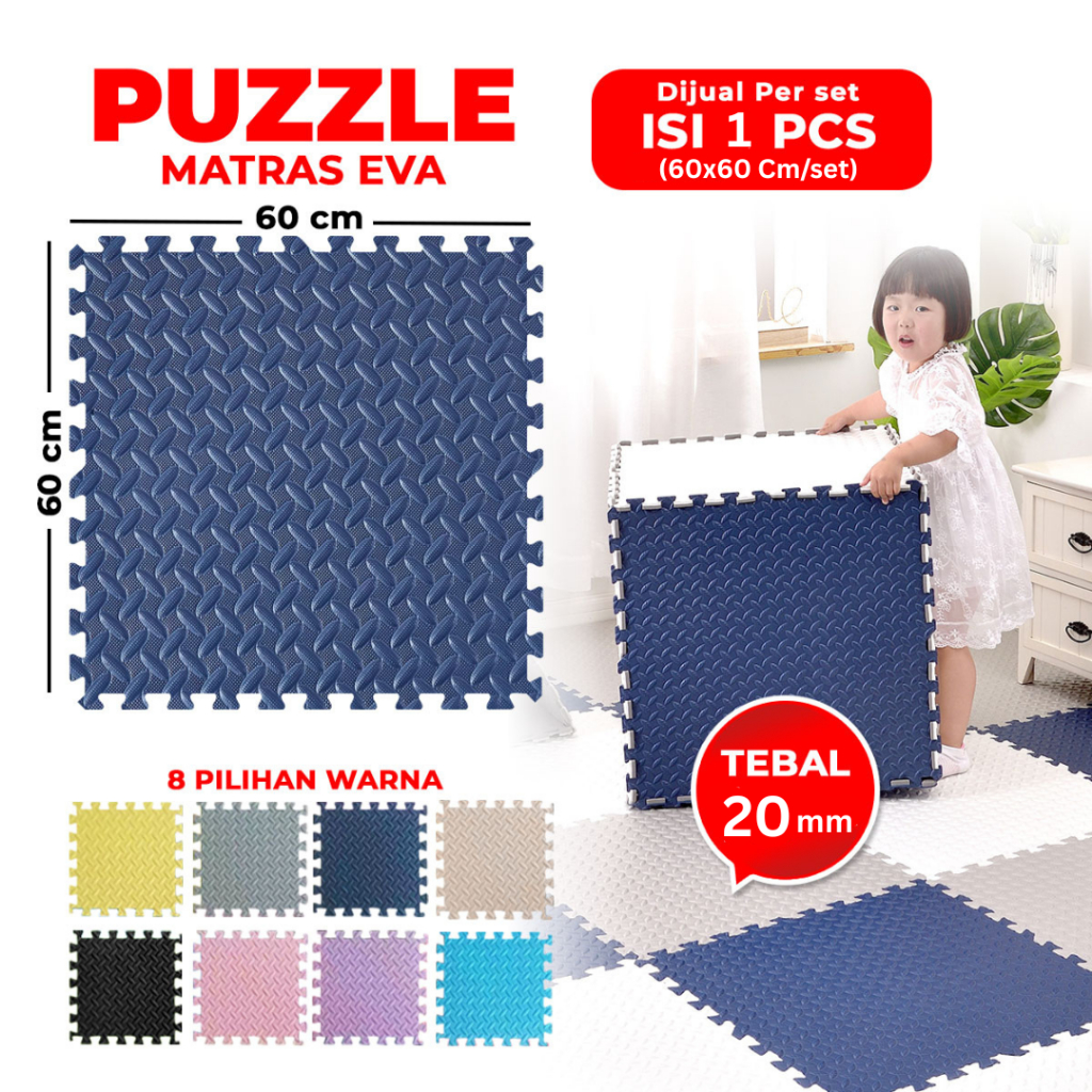 Jual SPEEDS Eva Mate Matras Puzzle Alas Bermain Bayi + Pinggiran Isi 1 ...