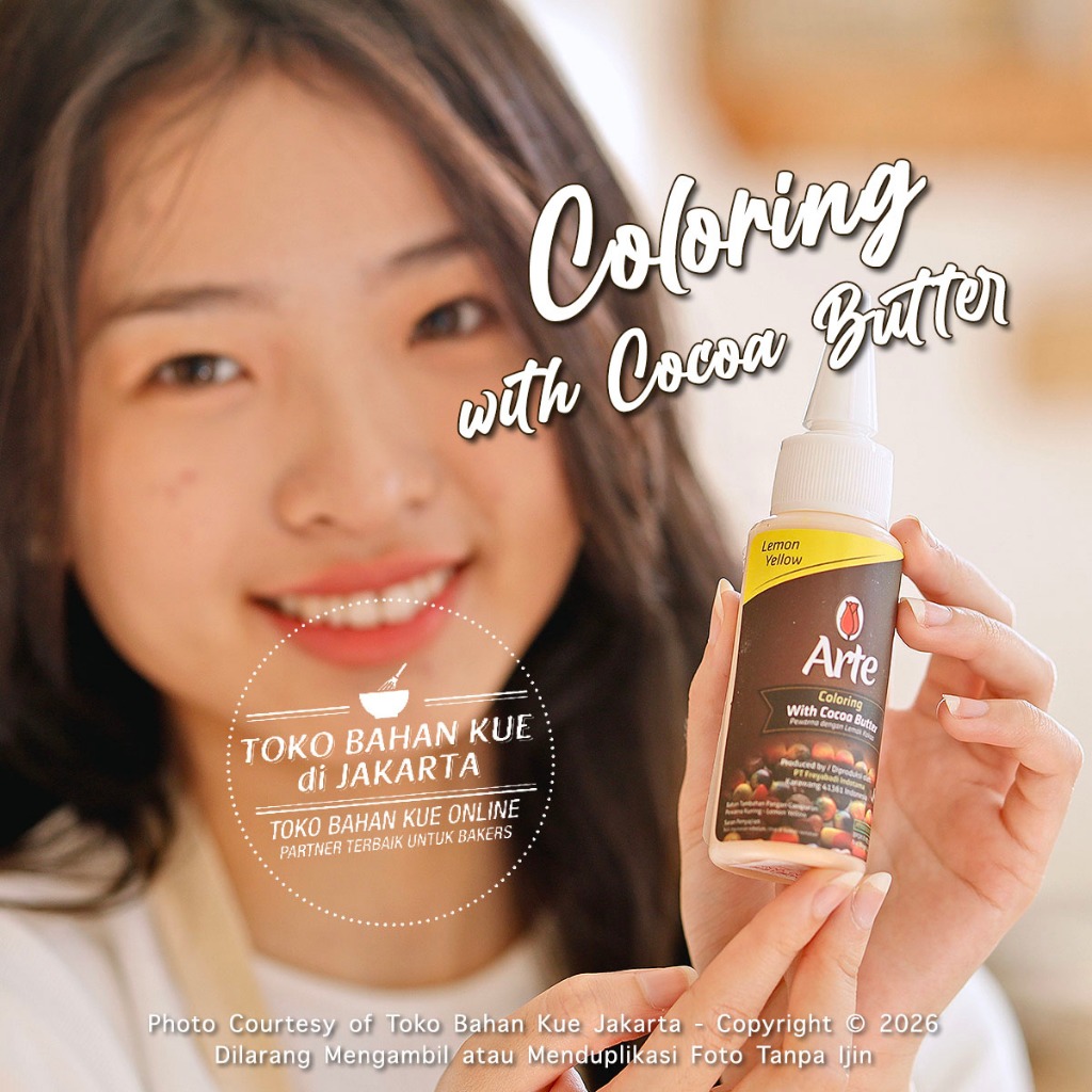 Jual Tulip ARTE LEMON YELLOW Chocolate Coloring Cocoa Butter Pewarna ...