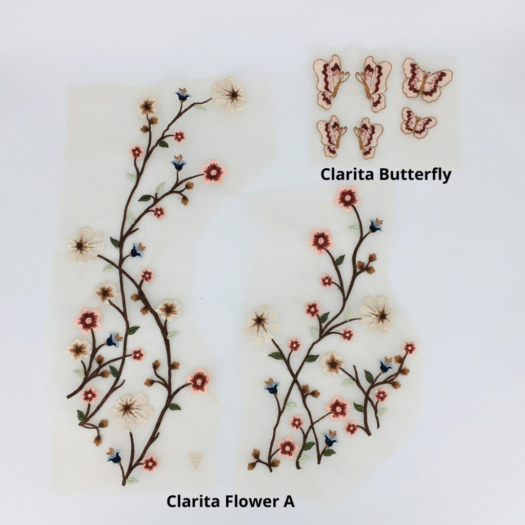 Jual Jahit Bordir Patch Bunga Dan Kupu-Kupu (ML) | Shopee Indonesia