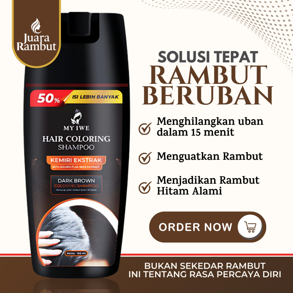 Jual Hair Coloring Shampoo My Iwe | Pewarna Rambut Uban Herbal Tanpa ...