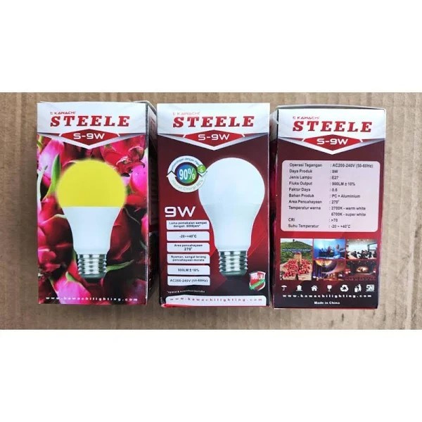 Jual Lampu LED Dragon Fruit Buah Naga 9watt Steele Kawachi | Shopee Indonesia