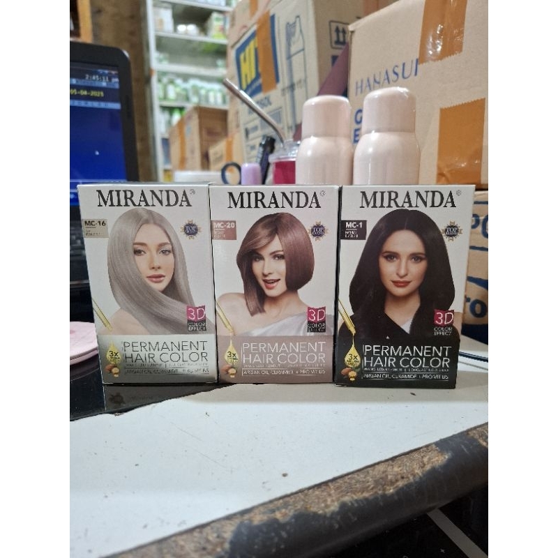 Jual Miranda Hair Color Permanent 3D Color Effect hitam ash blonde ...
