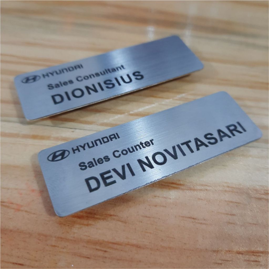 Jual NAMETAG NAME TAG STENLIS STAINLES STAINLIS NAMA DADA PLAT BESI ...