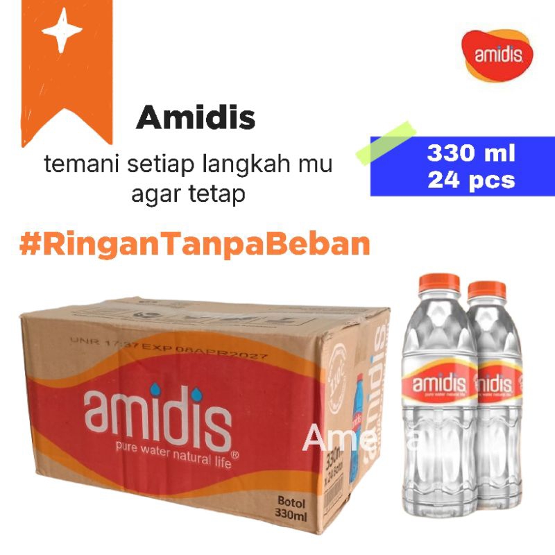 Jual AMIDIS BOTOL 330 ML, 1 DUS isi 24 pcs | Shopee Indonesia
