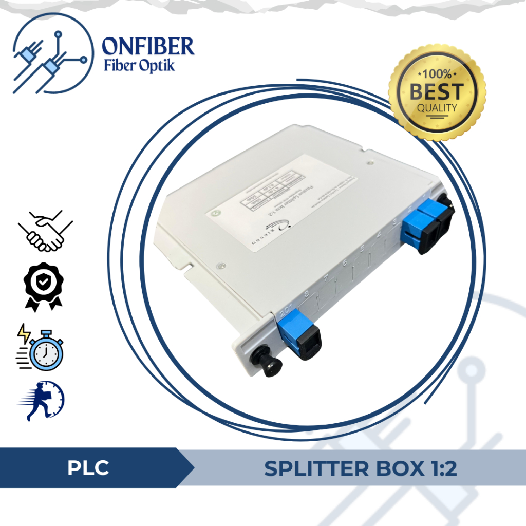 Jual Passive Splitter Box 1 2 SC UPC / Box Splitter 1:2 Upc FIber Optik ...