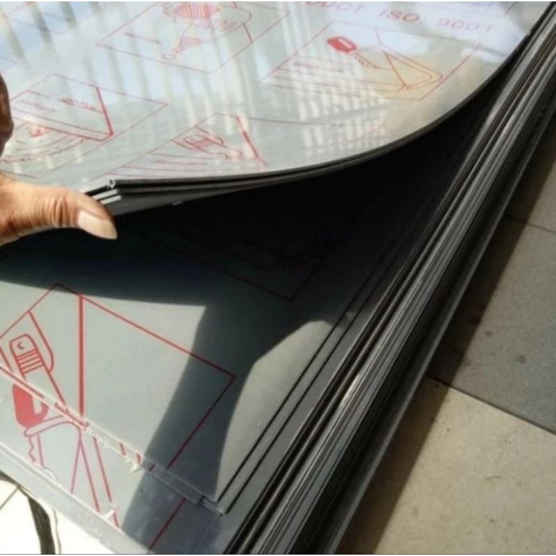 Jual plat pvc sheet gray 30mm x 122cm x 244cm pvc sheet lembaran 30mm ...