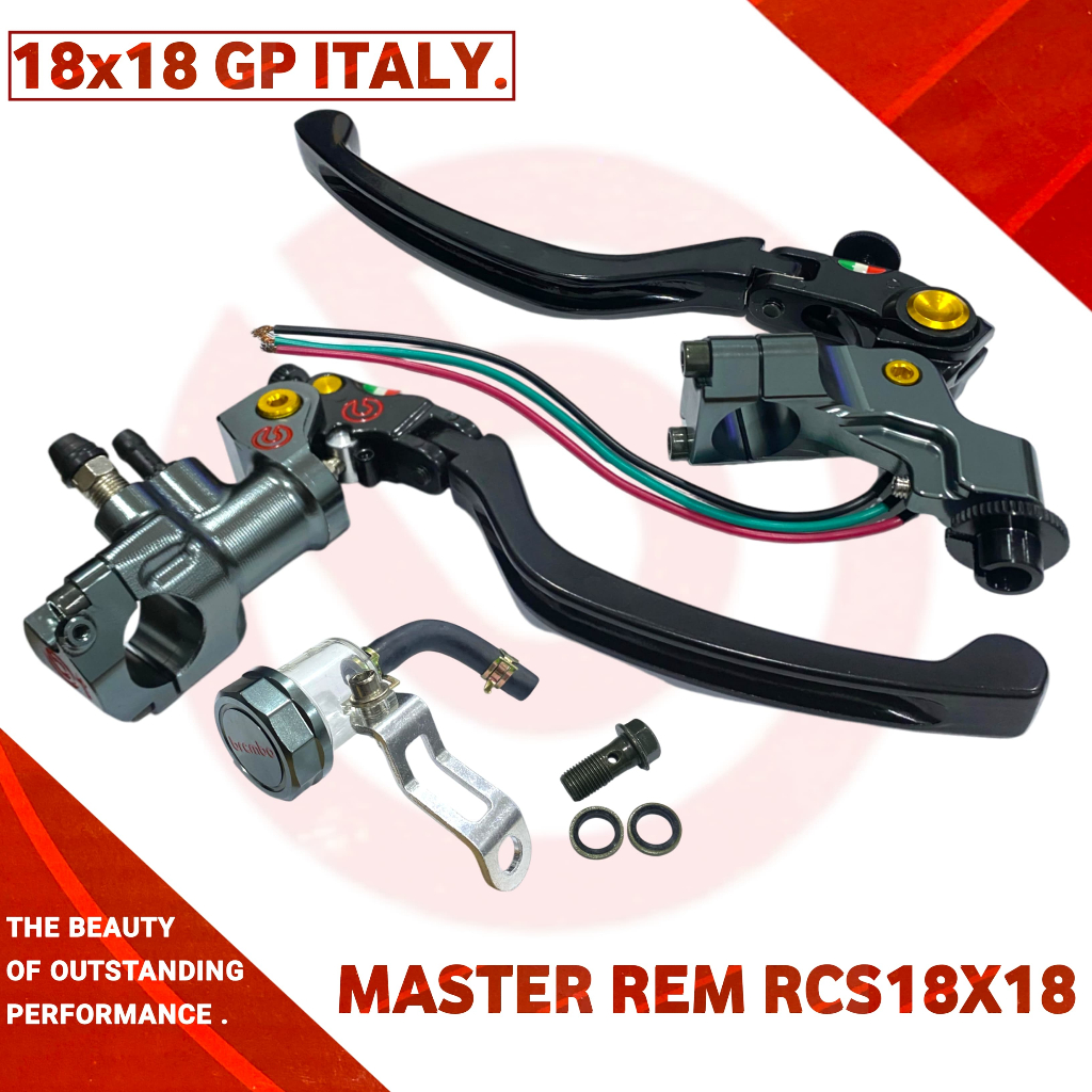 Jual MASTER REM FULL CNC RCS18 GP ITALY IZUMI IMPORT SET KANAN KIRI ...