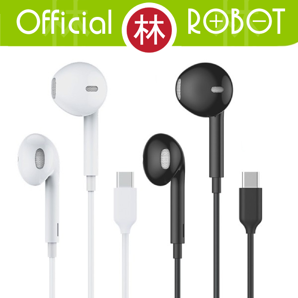Jual Robot REC 10 RE10 Wired Earphone Semi In-Ear Kabel Type C Cable ...