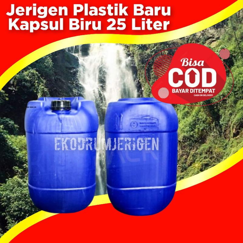 Jual Jerigen Jerrycan Baru Kapsul Biru 25 Liter Harga CUCI GUDANG ...