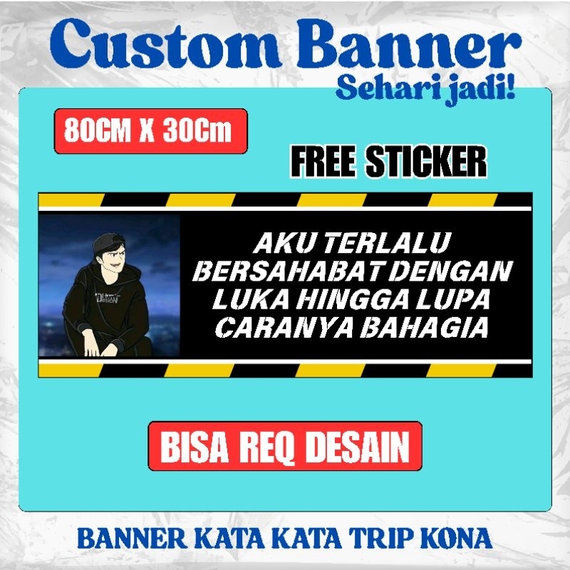 Jual BANNER KATA KATA BANNER TRIP BANNER FAMILY GATHRING BANNER BIS ...