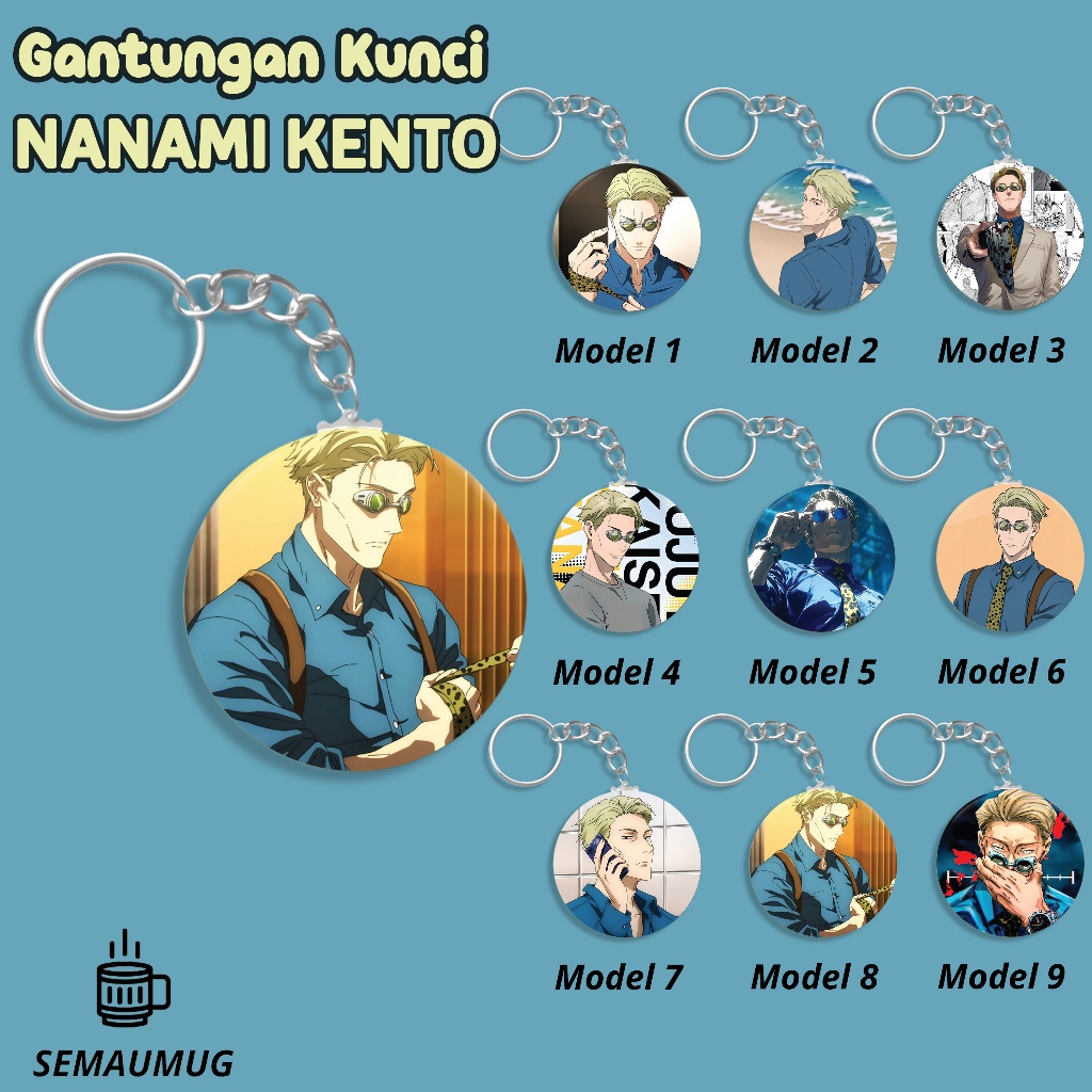 Jual GANTUNGAN KUNCI NANAMI KENTO JUJUTSU KAISEN KADO GANCI BULAT ANIME ...