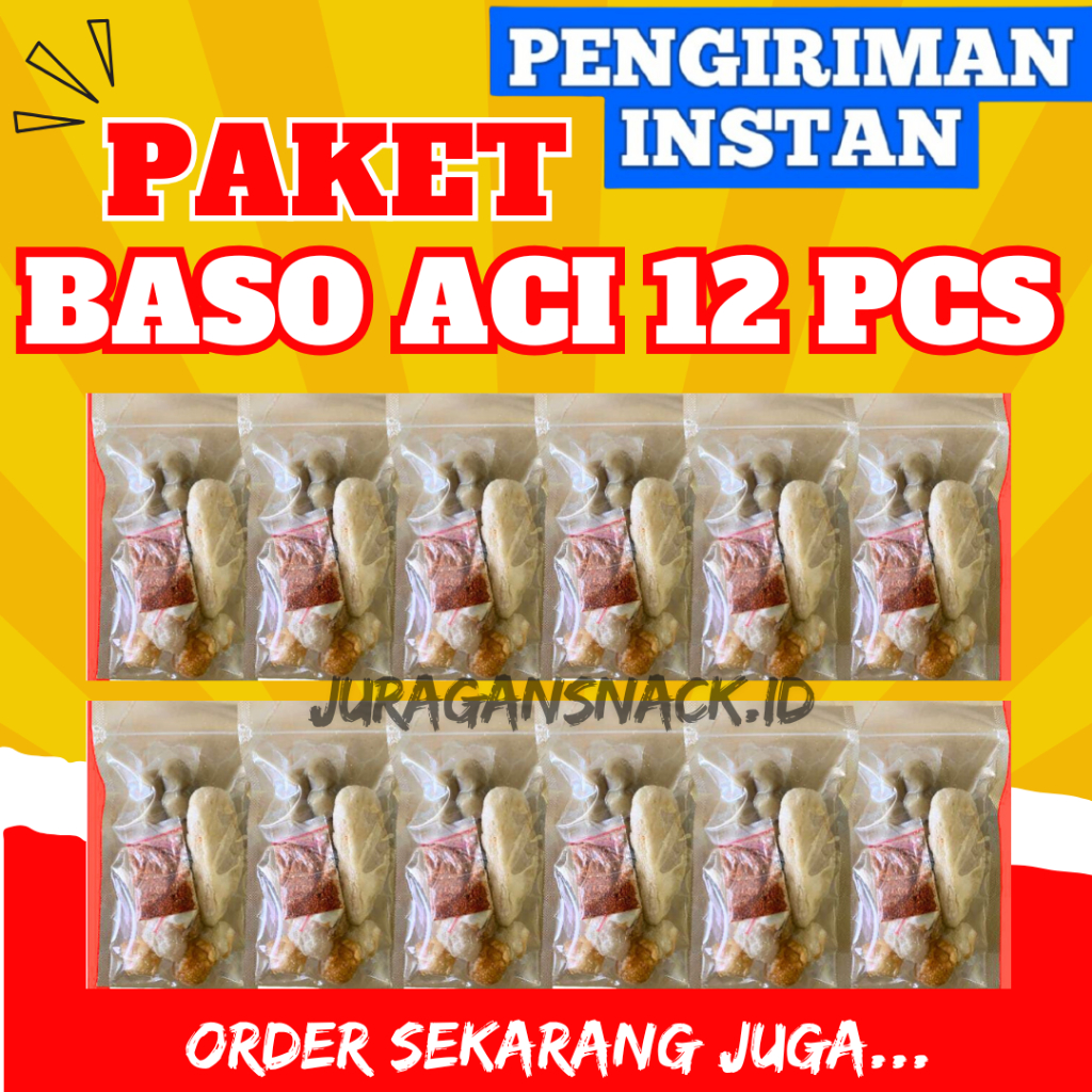 Jual Baso Aci 12pcs Bakso Aci 12pcs Murah HALAL | Shopee Indonesia