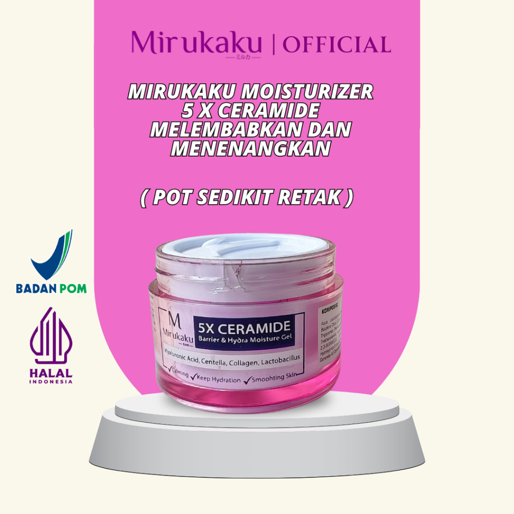 Jual Mirukaku moisturizer gel 5x ceramide melembabkan menjaga barrier ...