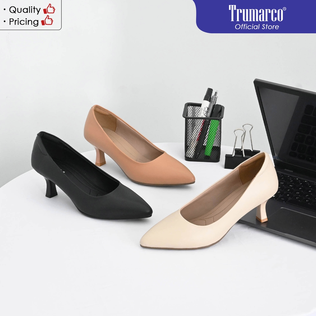Jual TRUMARCO Sepatu Kerja / Sepatu Heels Wanita THP 600 | Shopee Indonesia