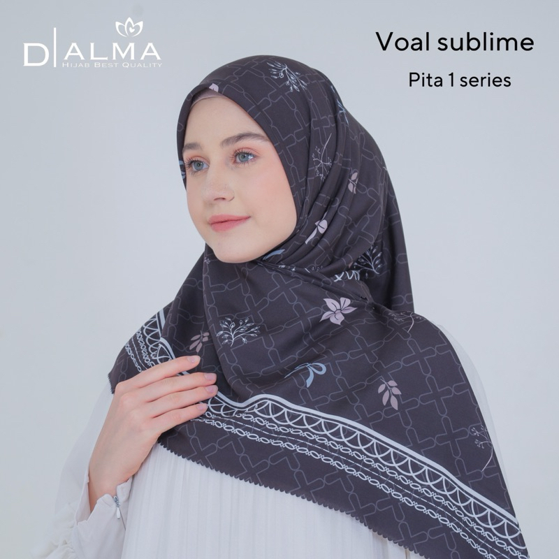 Jual Hijab Segi Empat Voal Motif Sublime/kerudung segi empat/hijab ...