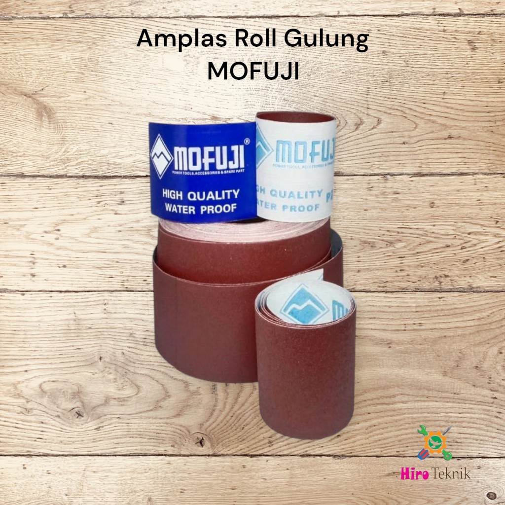 Jual Amplas roll gulung MOFUJI grit halus dan kasar grid 60 / 80 /100 ...