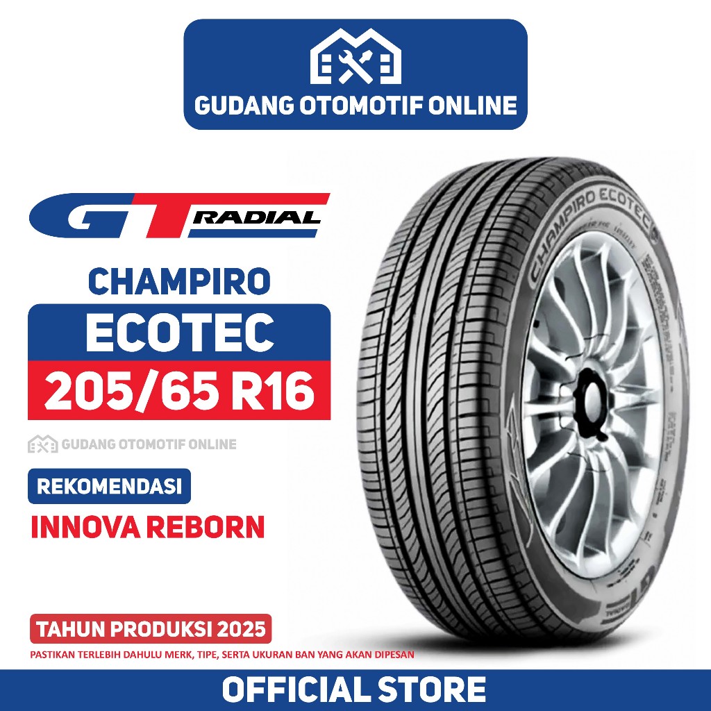 Jual Ban GT Radial Champiro Ecotec 205/65 R16 Ban Mobil Innova Reborn | Shopee Indonesia