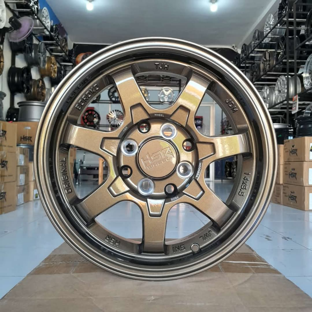 Jual Velg Mobil Racing Ring 14 Baut Roda 4x100 Untuk Brio Karimun Visto Splash Ayla Sigra HSR ...