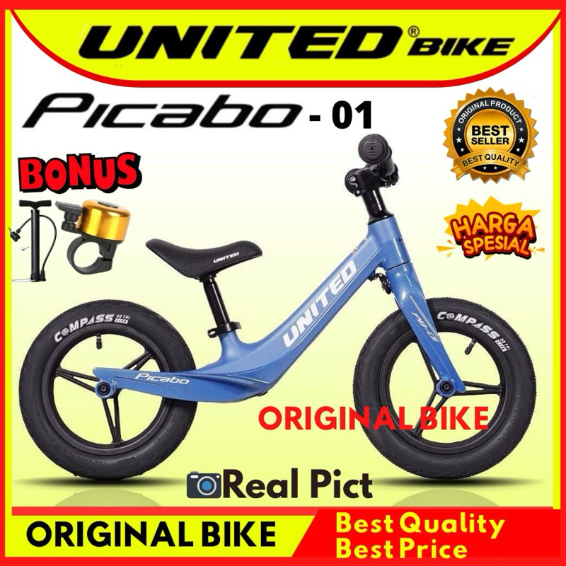 Jual Pushbike United Picabo PB01 Sepeda Balance bike Push Bike | Shopee Indonesia