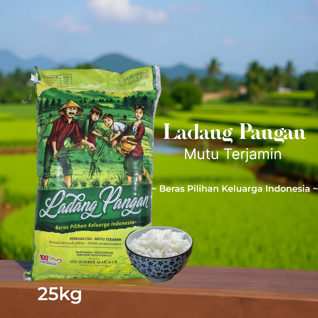Jual BERAS LADANG PANGAN MUTU TERJAMIN 25 KG | Shopee Indonesia