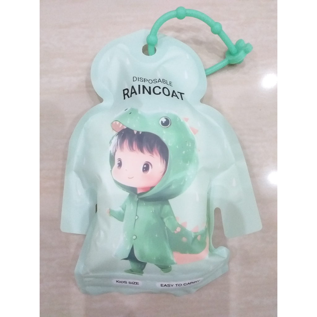 Jual Hello Sun Disposable Raincoat Kids Sage Green | Shopee Indonesia
