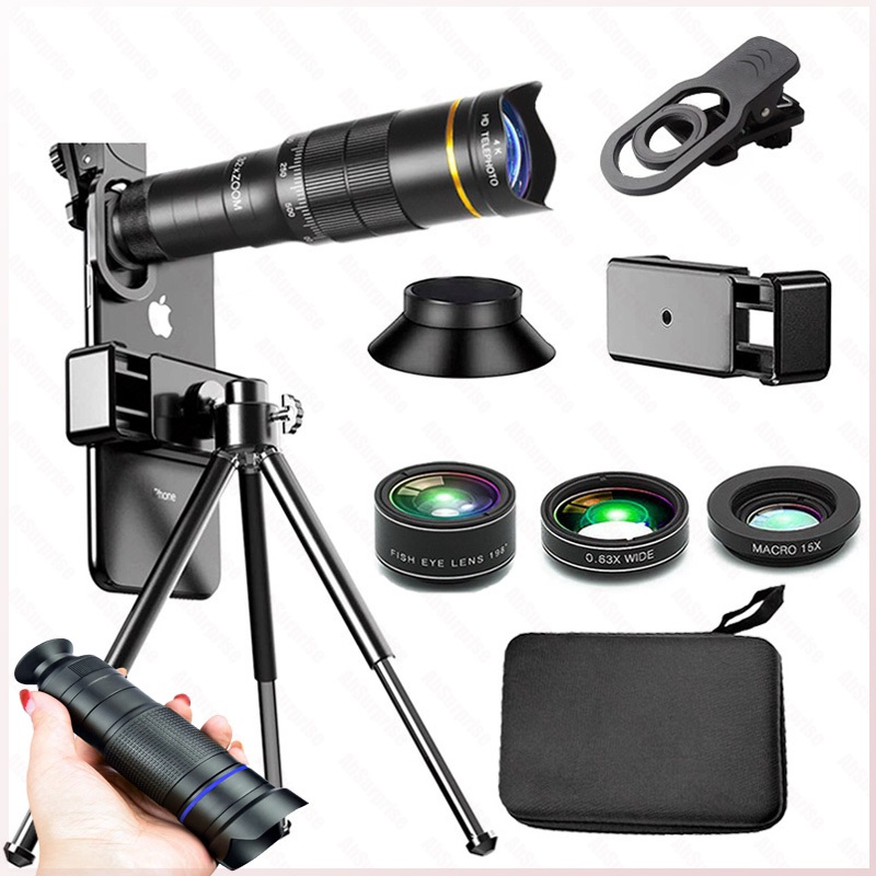 Jual 36X Lensa Kamera Zoom Cam 4in1 Lensa Tele Telefoto Lensa Sudut ...