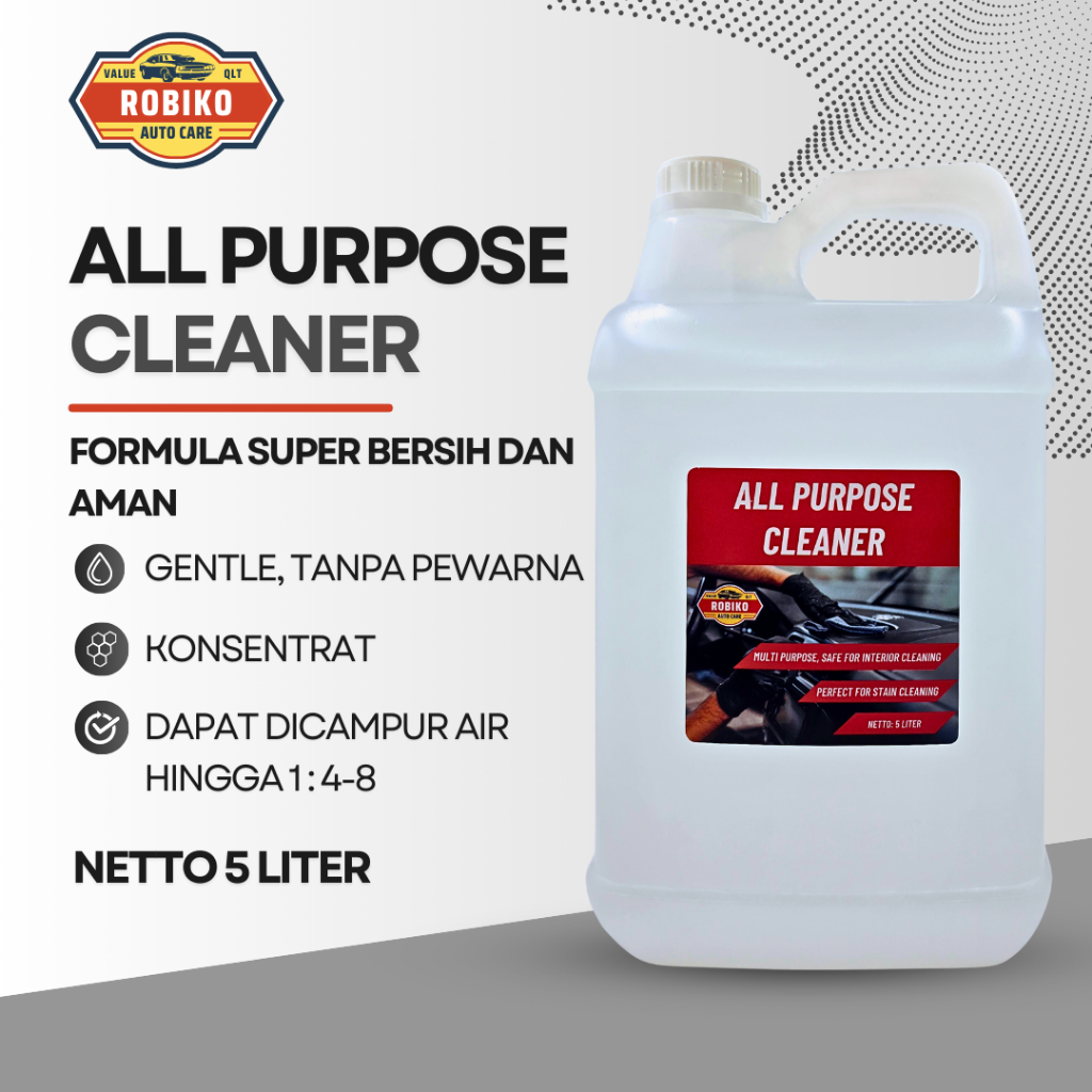 Jual All Purpose Cleaner Robiko Pembersih Interior Kendaraan APC Serbaguna Multi Konsentrat ...