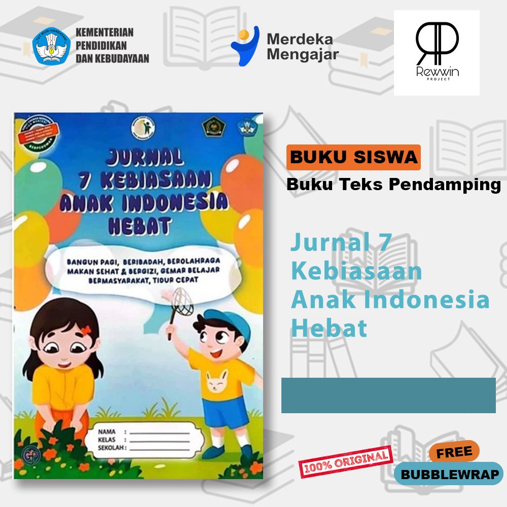 Jual Buku Jurnal 7 Kebiasaan Anak Indonesia Hebat - Penerbit Gilang Pratama | Shopee Indonesia