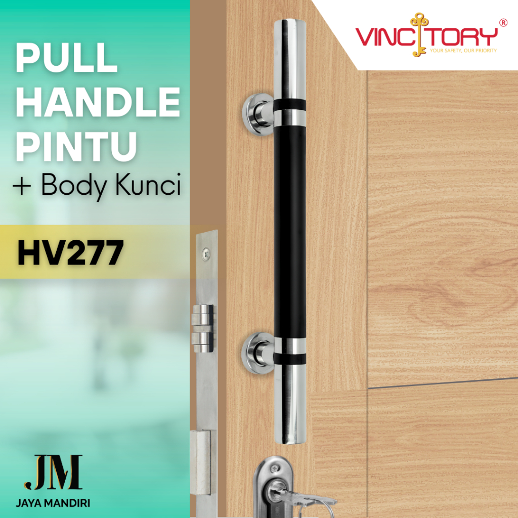 Jual VINCITORY Pull Handle Pintu Kuput Tarung Bulat Stainless Hitam dan ...