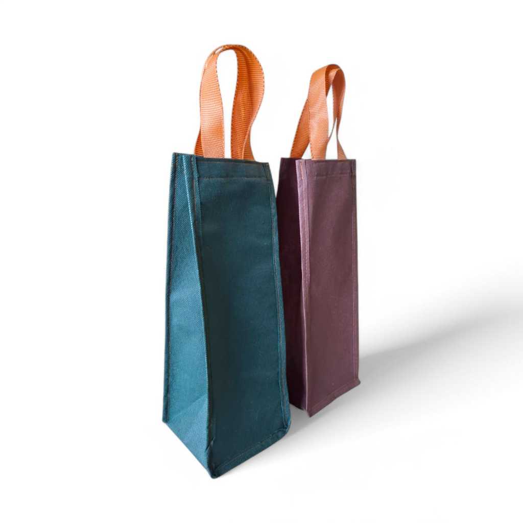 Jual Tas Botol Spunbond Polos Uk. 12 x 12 x 33 cm, Kemasan utk botol ...