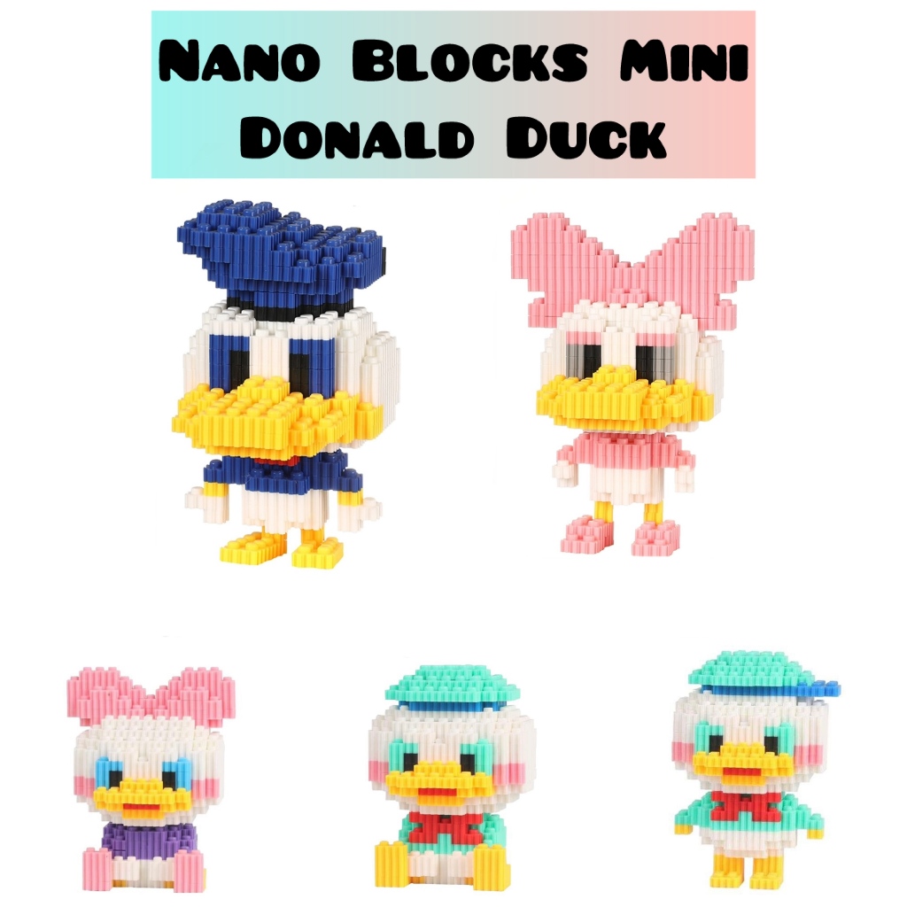 Jual SMU - Mainan Nano Blocks MINI Series Donald Duck, Donald Bebek ...