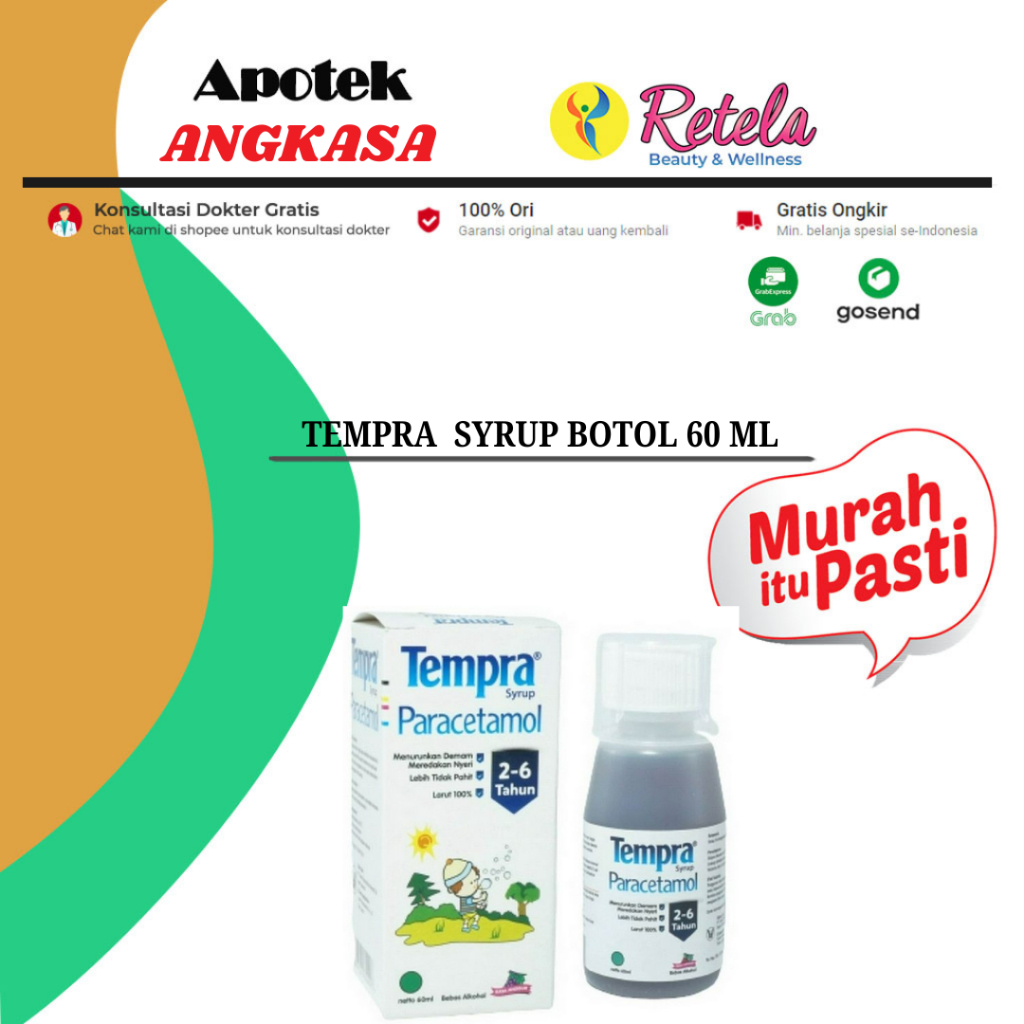 Jual TEMPRA SYRUP BOTOL 60 ML | Shopee Indonesia