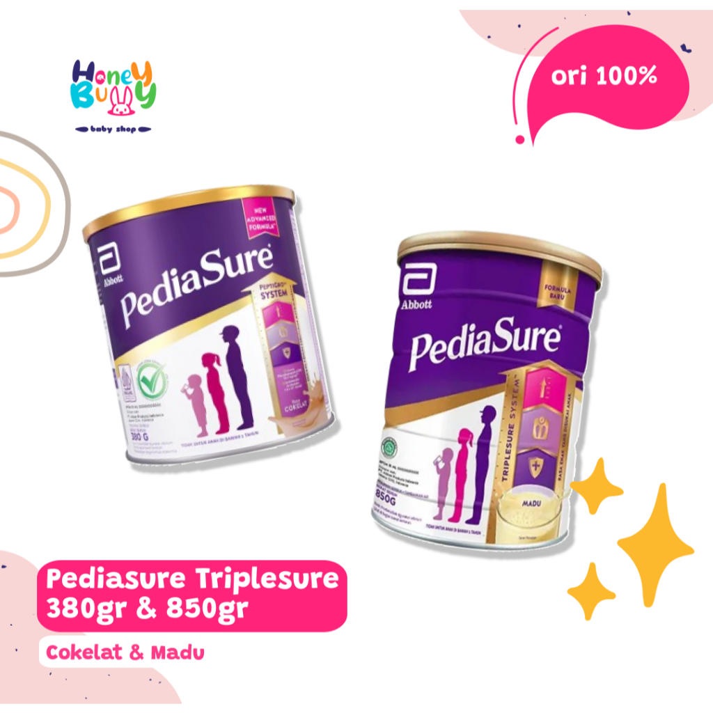 Jual PEDIASURE TRIPLESURE COKELAT & MADU - 380GR & 850GR | Shopee Indonesia