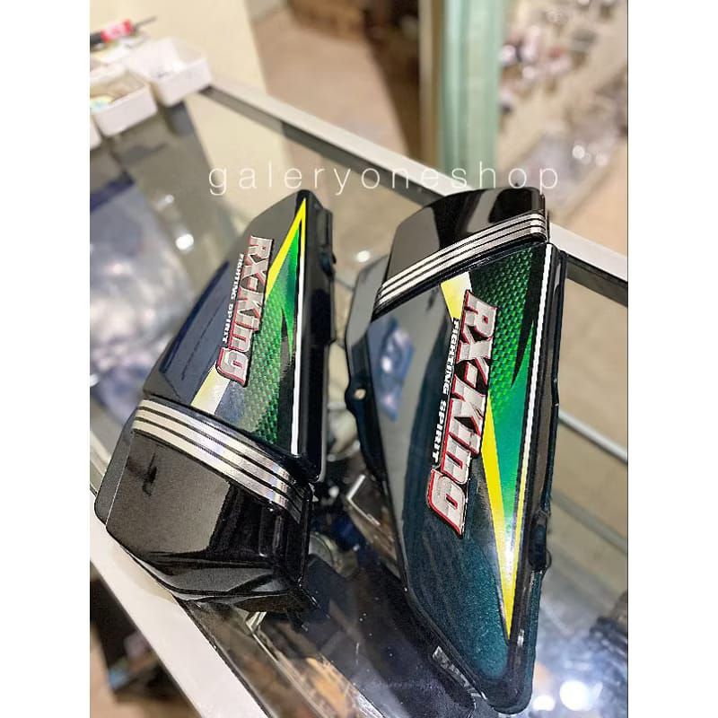 Jual Box aki tutup aki rx king 2003 Warna hijau botol lis crom | Shopee ...