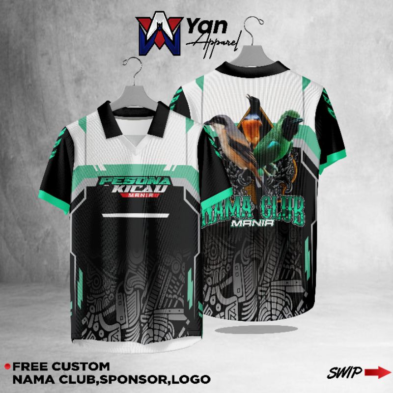 Jual Jersey Club Burung Full Printing Bebas Custom Design ( Bisa Satuan ...