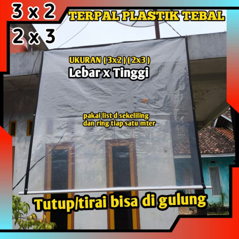 Jual vvj terpal plastik ukuran 3x2 2x3 bisa di gulung plastik tebal ...