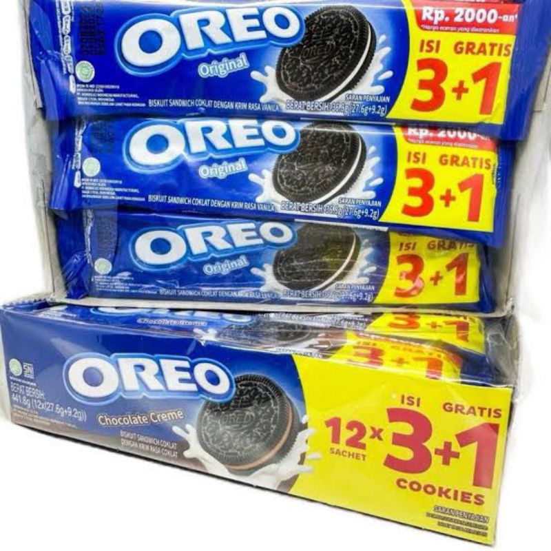 Jual BISKUIT OREO RASA VANILLA | COKLAT | STRAWBERRY | DOUBLE DELIGHT ...