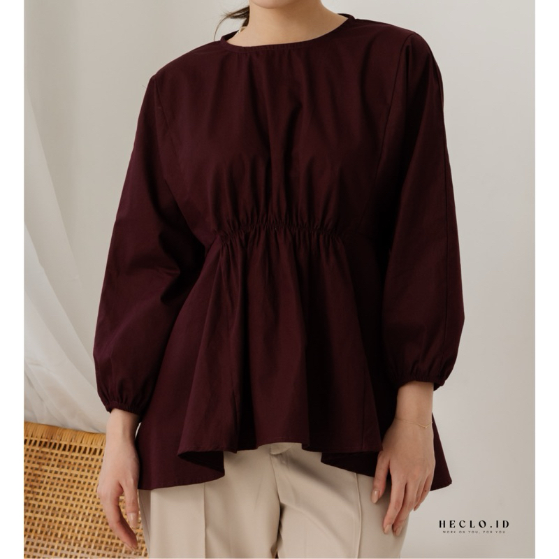 Jual HECLO.ID - Juelle Cotton Top | Atasan Wanita | Blouse Wanita ...